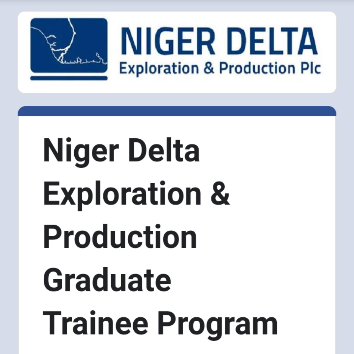 NDEP Graduate Trainee Program 2023 for Young Graduates